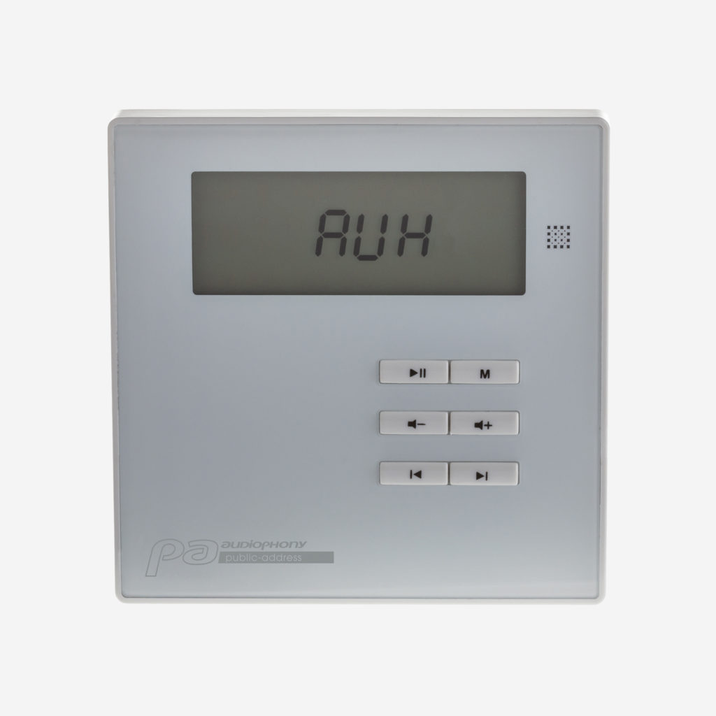 Wall-mounted controller - Audiophony Public Address